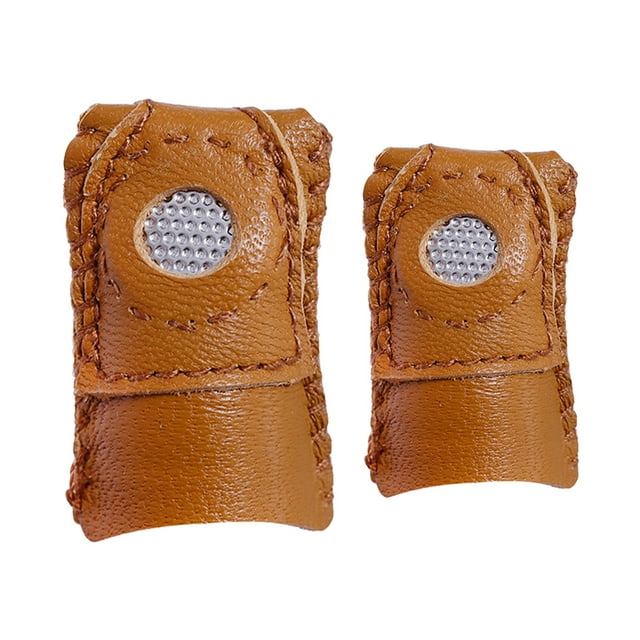 REACHISE Leather Coin Thimble Finger Cover for Sewing and DIY - Walmart.com