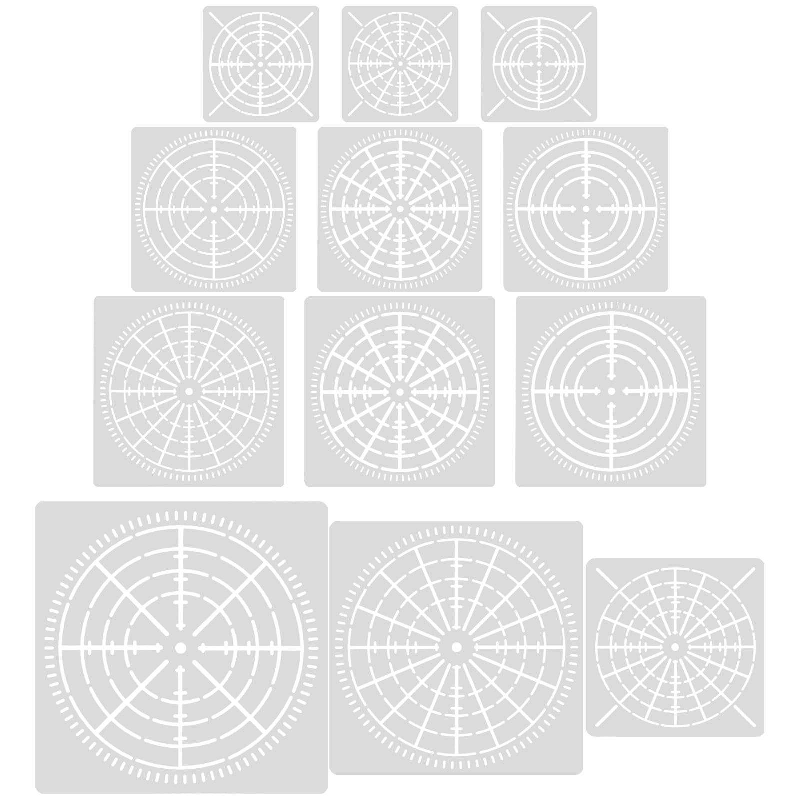 REACHISE Mandala Dot Painting Stencils - Reusable Templates for DIY Art ...