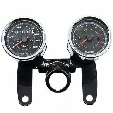 Fule Durable 12V Universal Motorcycle Tachometer Meter LED Backlight ...