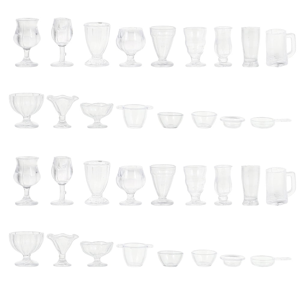 REACHISE NOLITOY Mini Brands 51pcs Mini Cups & Glasses Set - Walmart.com