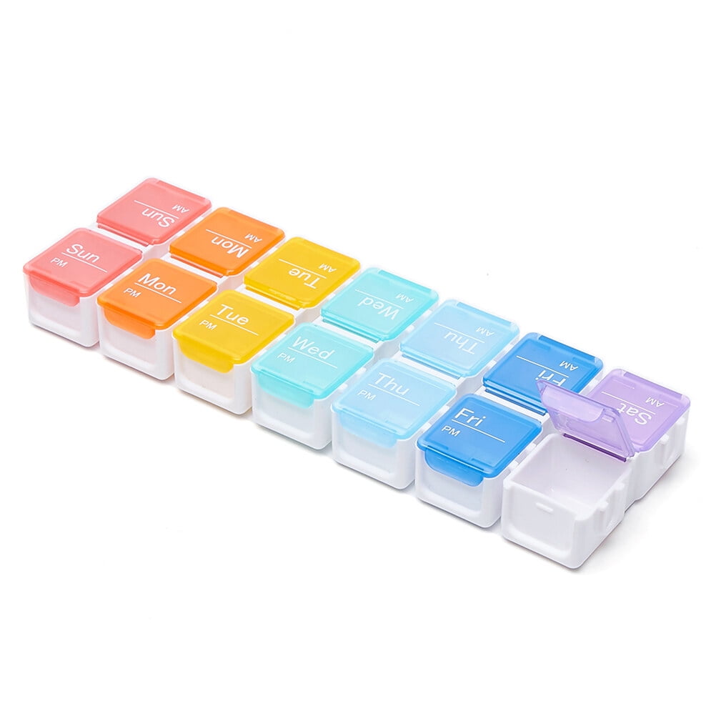REACHISE Portable Medication Organizer for Travel (Rainbow) - Walmart.com
