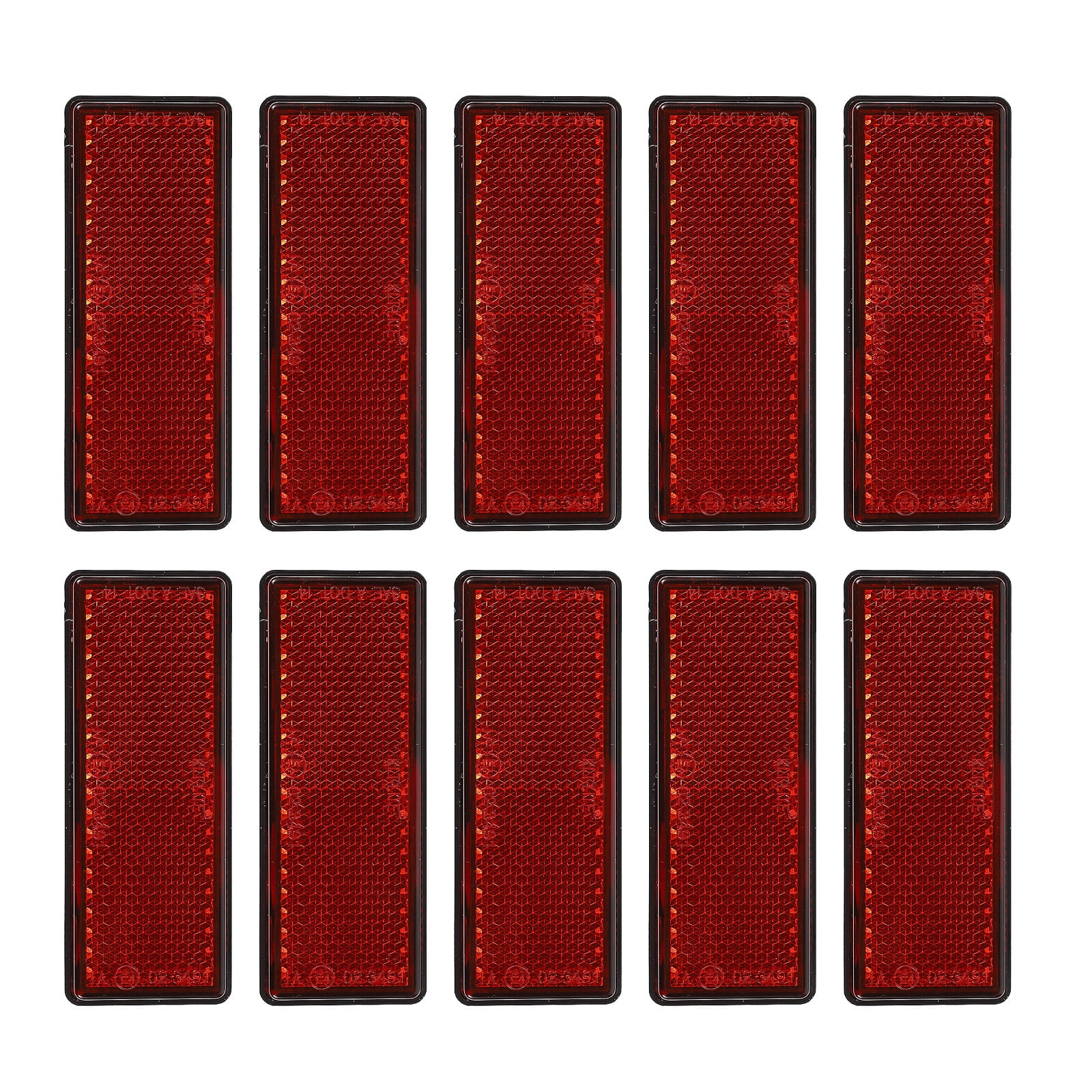 FUEENIRVA Daytime Use Reflective Strips Red Plastic 10Pcs - Walmart.com