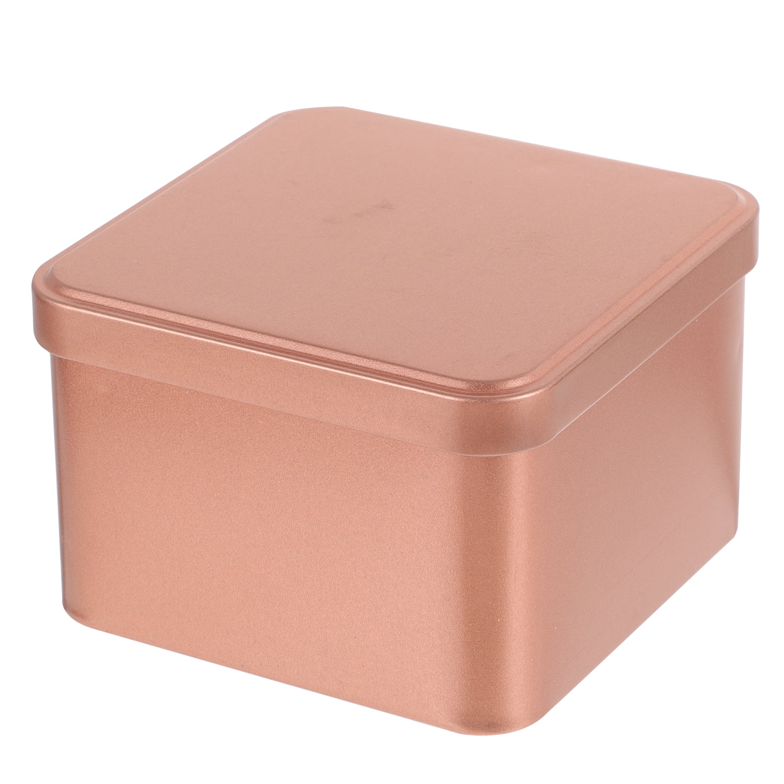 REACHISE Square Metal Tea Tin Canister with Lid for Loose Tea Storage ...