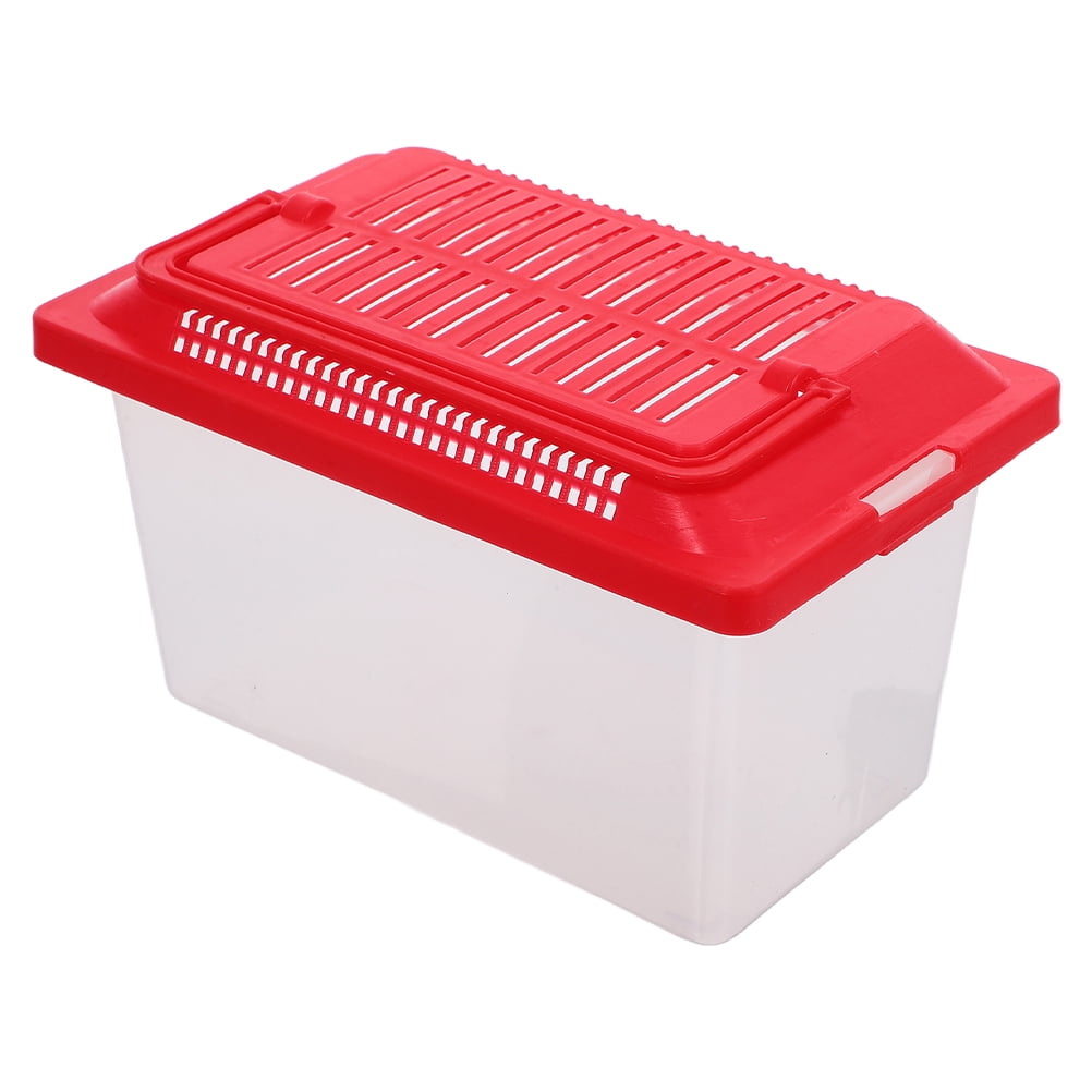 REACHISE Transparent Aquarium Turtle Box Hamster Transport Container ...