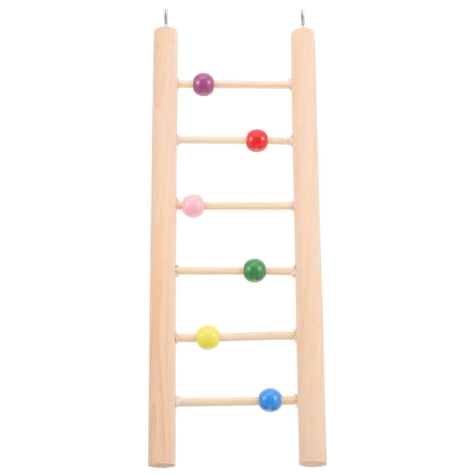 REACHISE Wooden Bird Ladder Toy for Parakeets, Parrots, Cockatoo ...