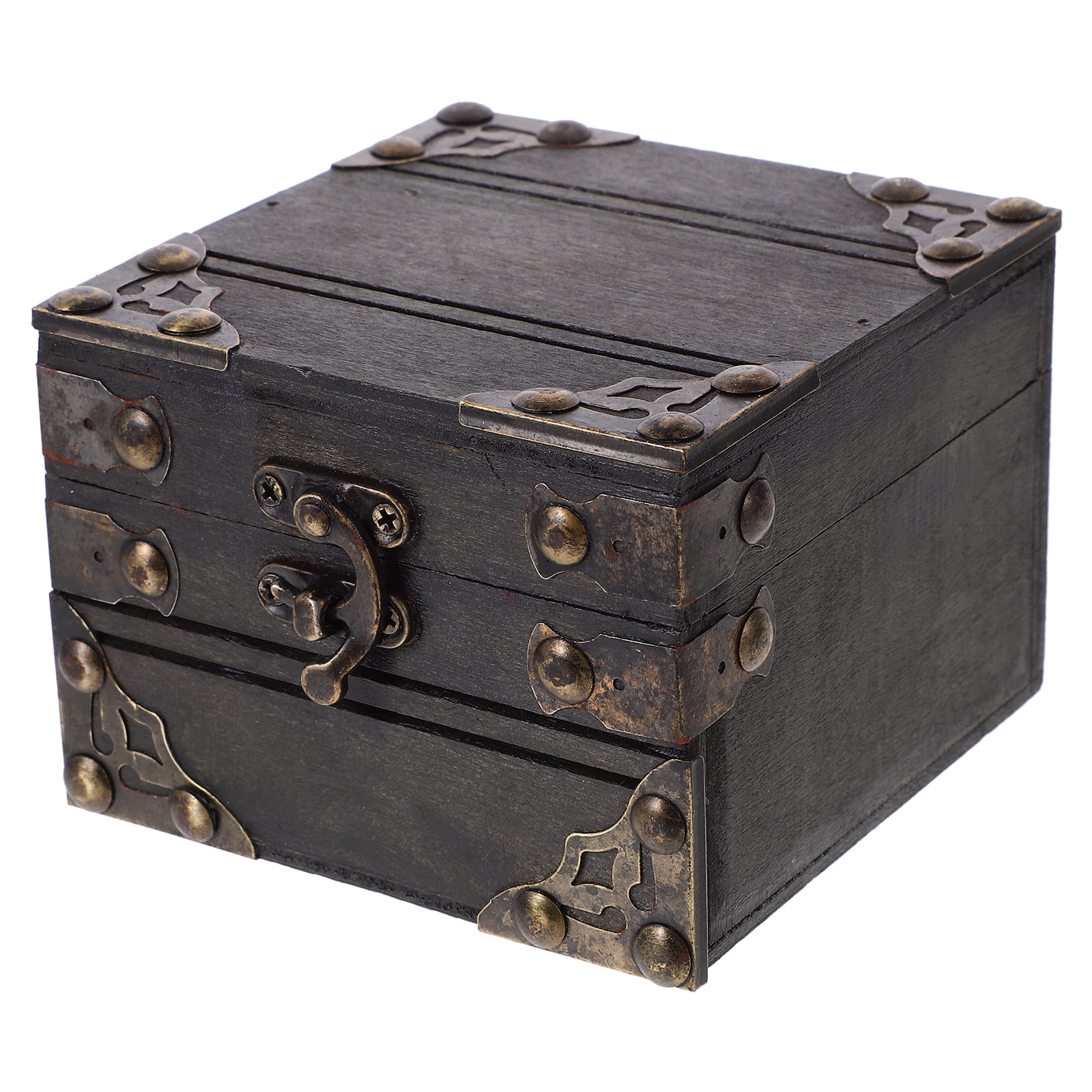 REACHISE Wooden Storage Box with Hinged Lid Wooden Box Storage Keepsake ...