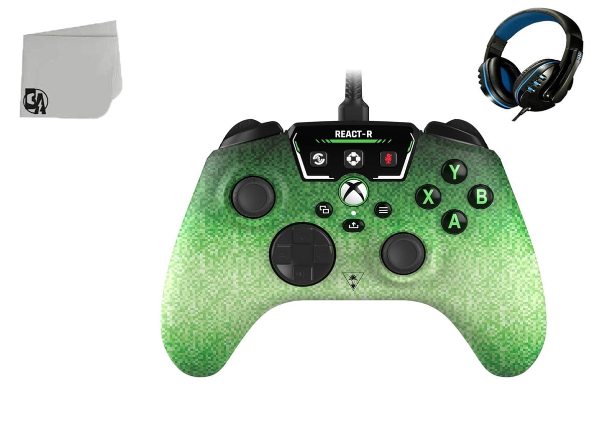 REACT-R Wired Game Controller Green for Xbox Series X & S, Xbox One ...