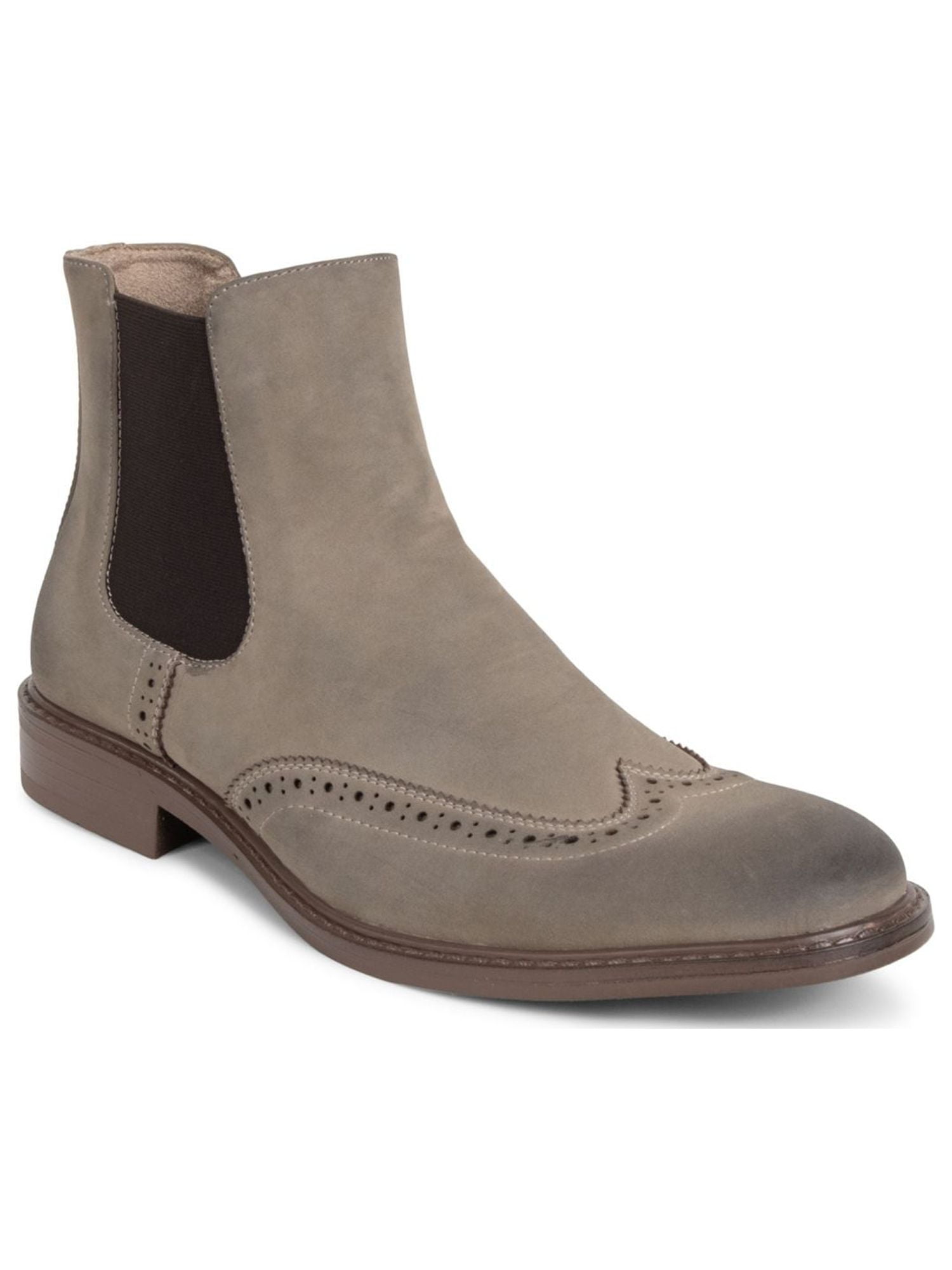REACTION KENNETH COLE Mens Beige Perforated Comfort Knock Wingtip Toe ...