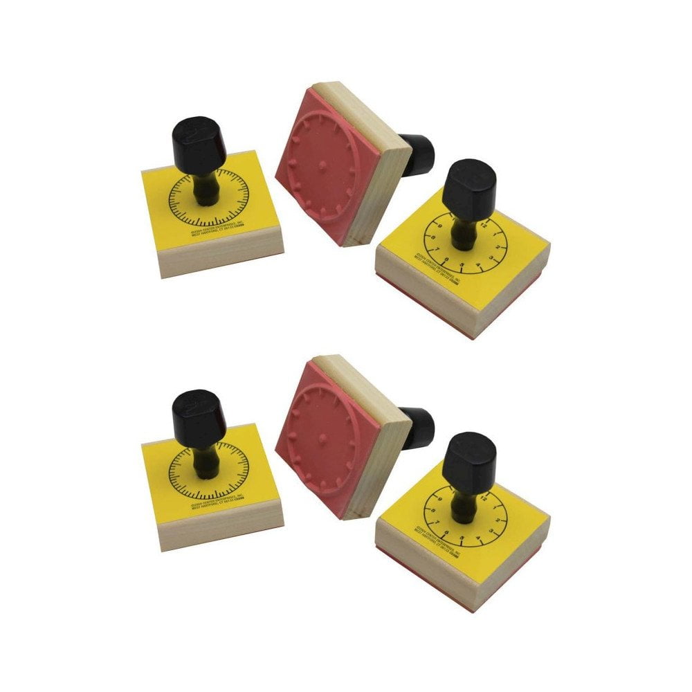 READY 2 LEARN Clock Stamp Set, 3 Per Set, 2 Sets - Walmart.com
