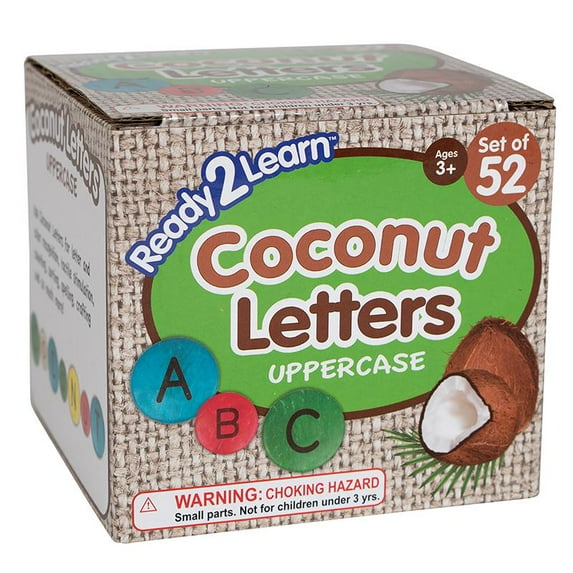 READY 2 LEARN Coconut Letters - Uppercase - Set of 52 - Walmart.com