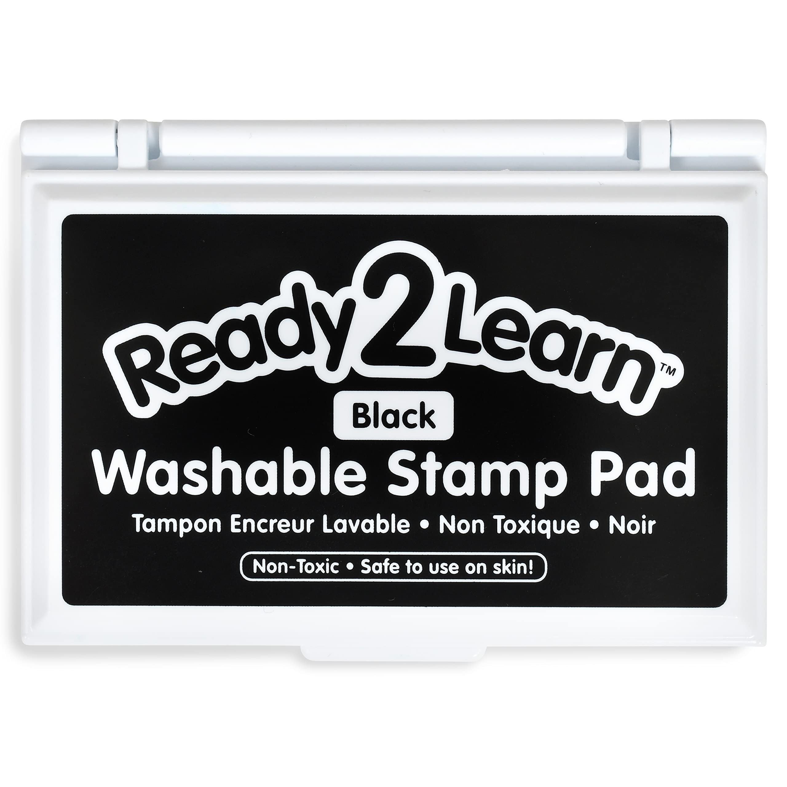 READY 2 LEARN Washable Stamp Pad | Black | Non-Toxic | Fade Resistant ...