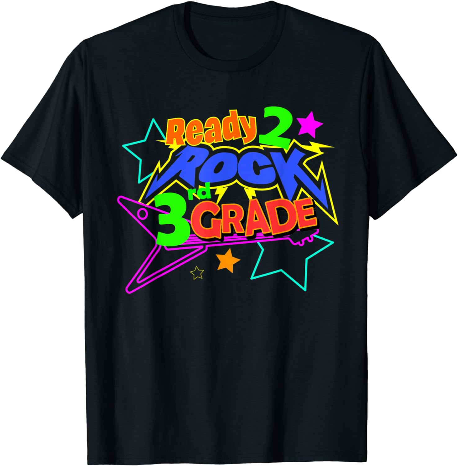 READY TO ROCK THIRD GRADE KIDS BACK TO SCHOOL T-Shirt - Walmart.com