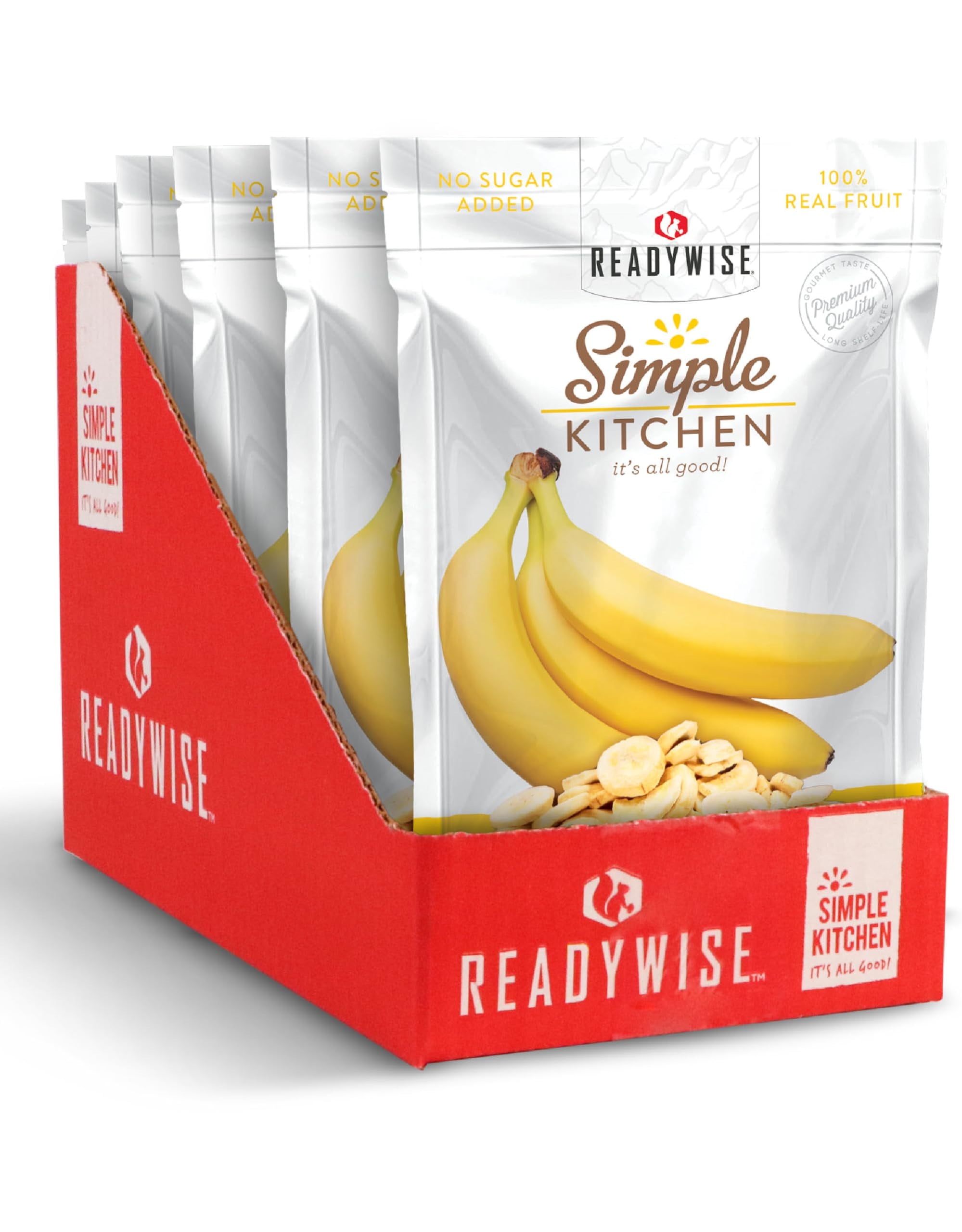 READYWISE - Simple Kitchen, Freeze-Dried Bananas, 24 Servings, Pack of ...