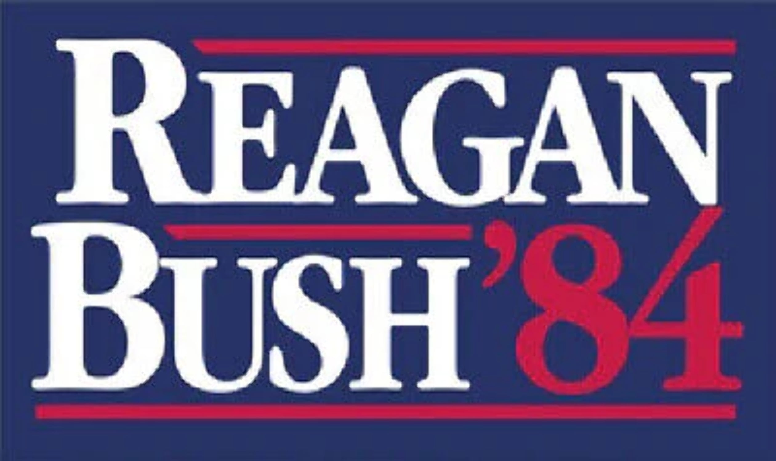REAGAN BUSH 1984 BLUE Vinyl Decal Bumper Sticker - Walmart.com