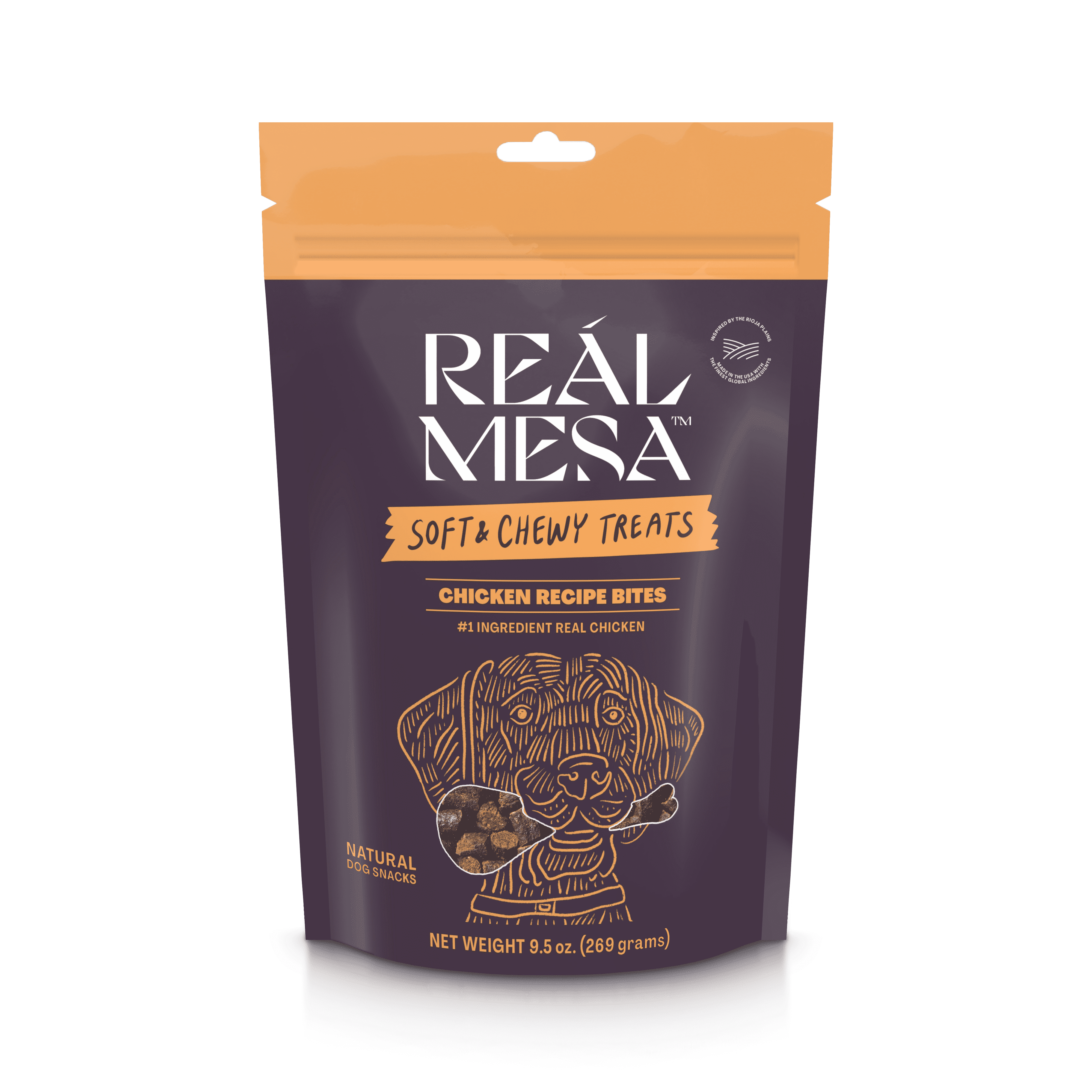 REAL MESA Chicken Recipe Bites Soft & Chewy Treats for Dogs, 9.5 oz Bag ...