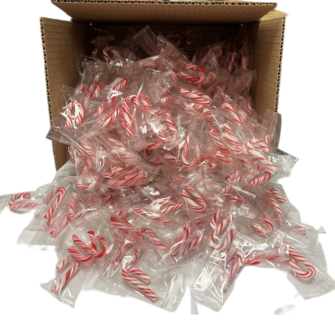 (REAL PEPPERMINT) Mini Candy Canes (396 Individually Wrapped Candies ...