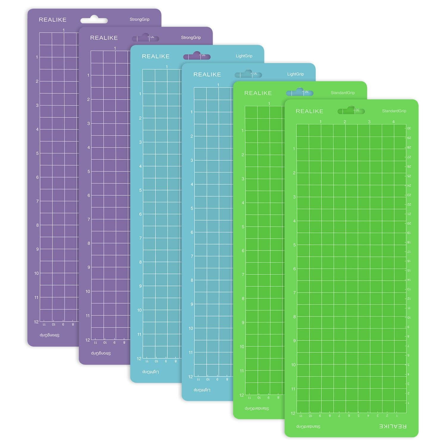 REALIKE Cutting Mat for Cricut Joy 4.5” X12” (StandardGrip, LightGrip ...