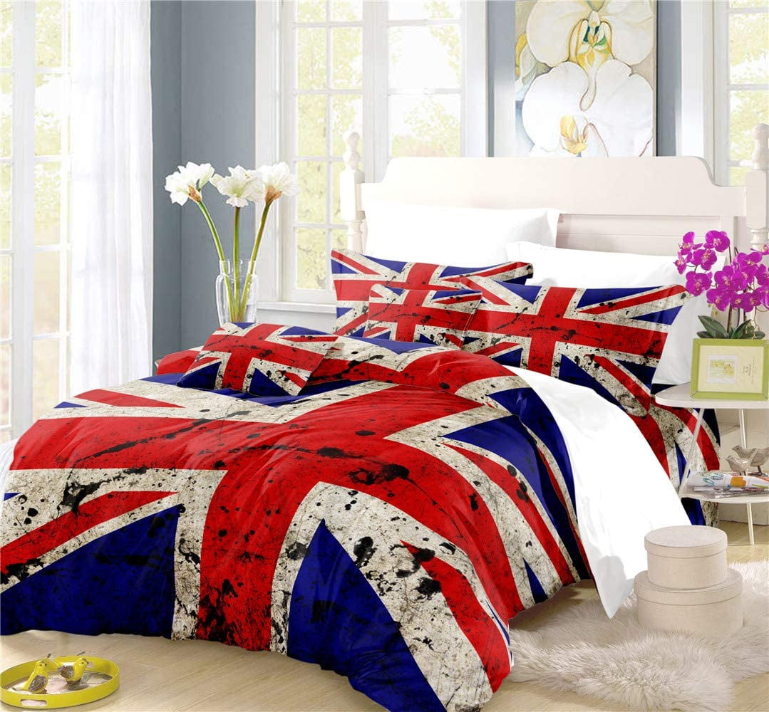 REALIN Mountain Forest Natural Scenery Duvet Cover Set Mountain Sunset ...
