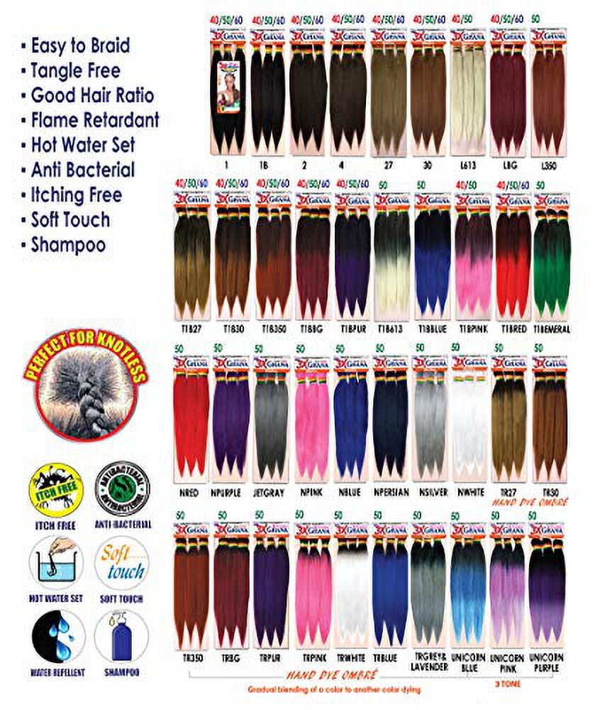 REALISTIC - Multi Pack Deals! Pre-stretched X-Pression 3X Ghana Braids ...