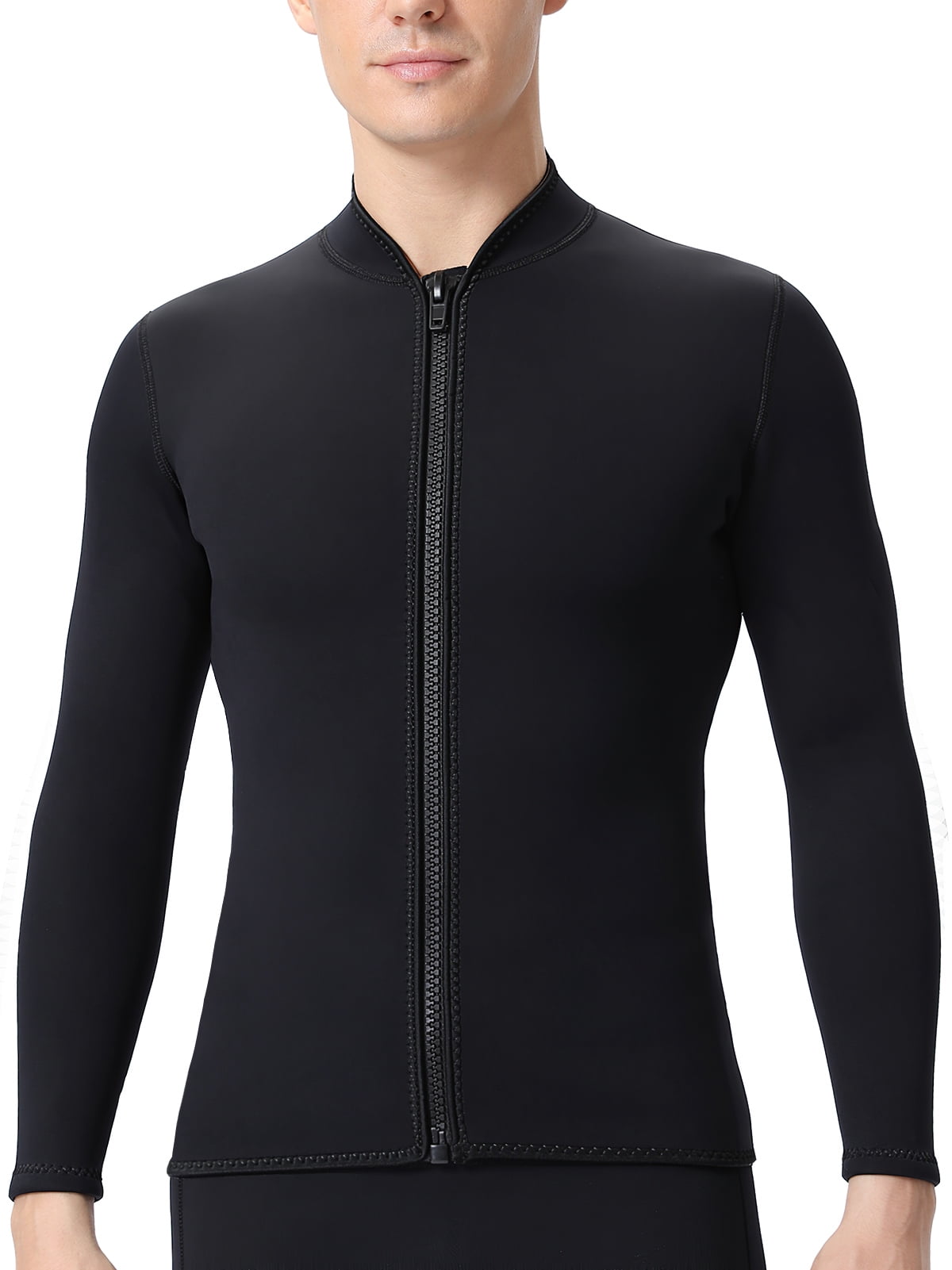 REALON Wetsuit Jacket Men Wet Suit Top 2mm Neoprene Long Sleeve Shirt ...