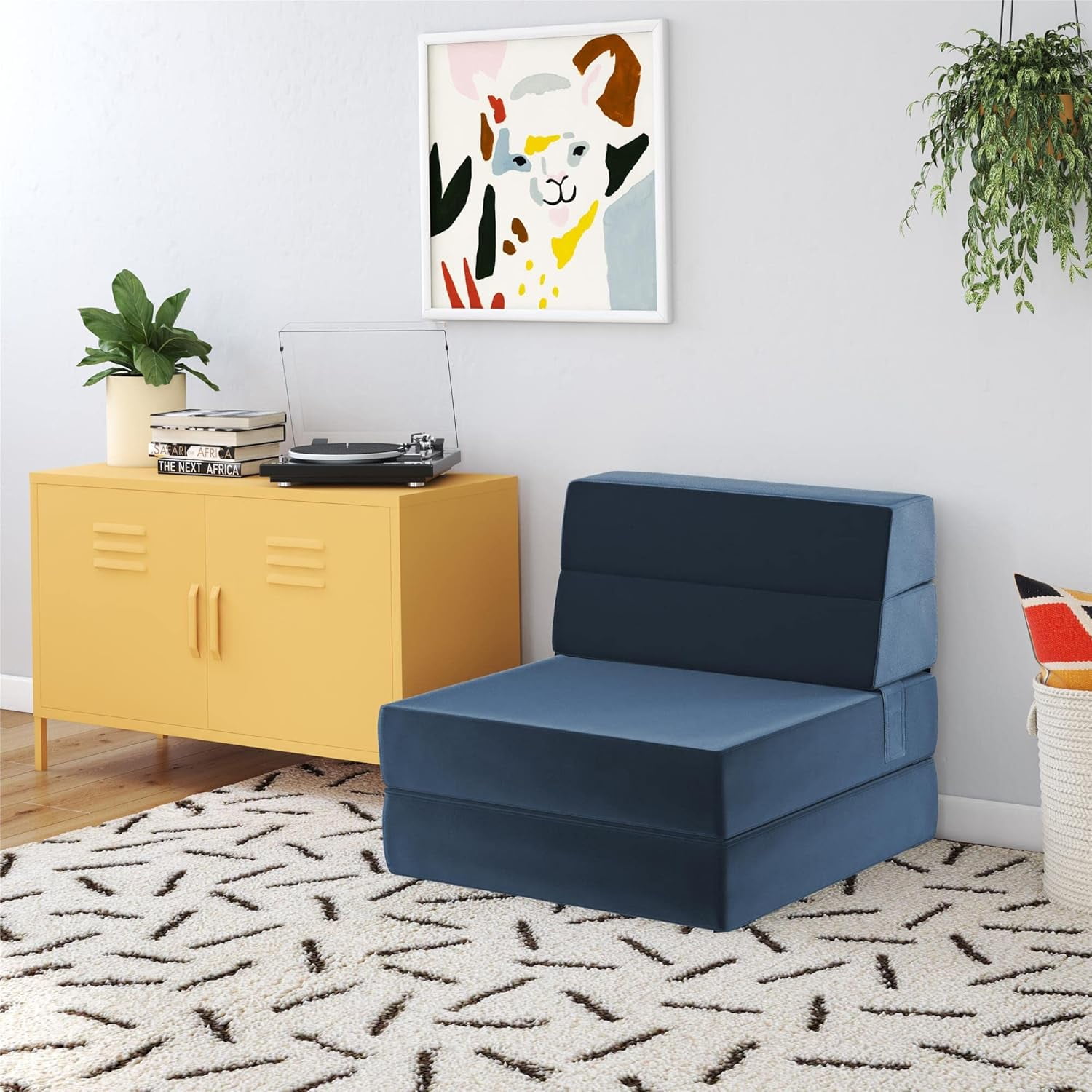 REALROOMS The Blossom Kids Modular Foam Flip Folding Chair and Lounger ...