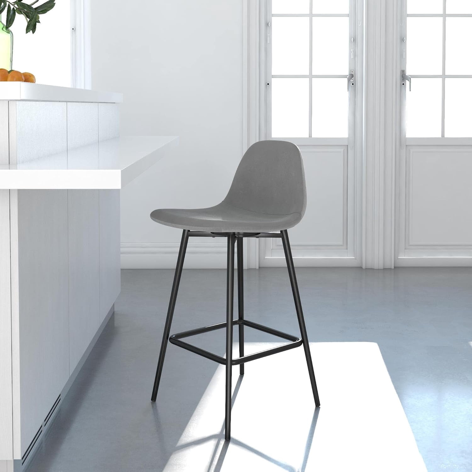 REALROOMS Brandon Modern Velvet Fabric Upholstered Kitchen Dining ...