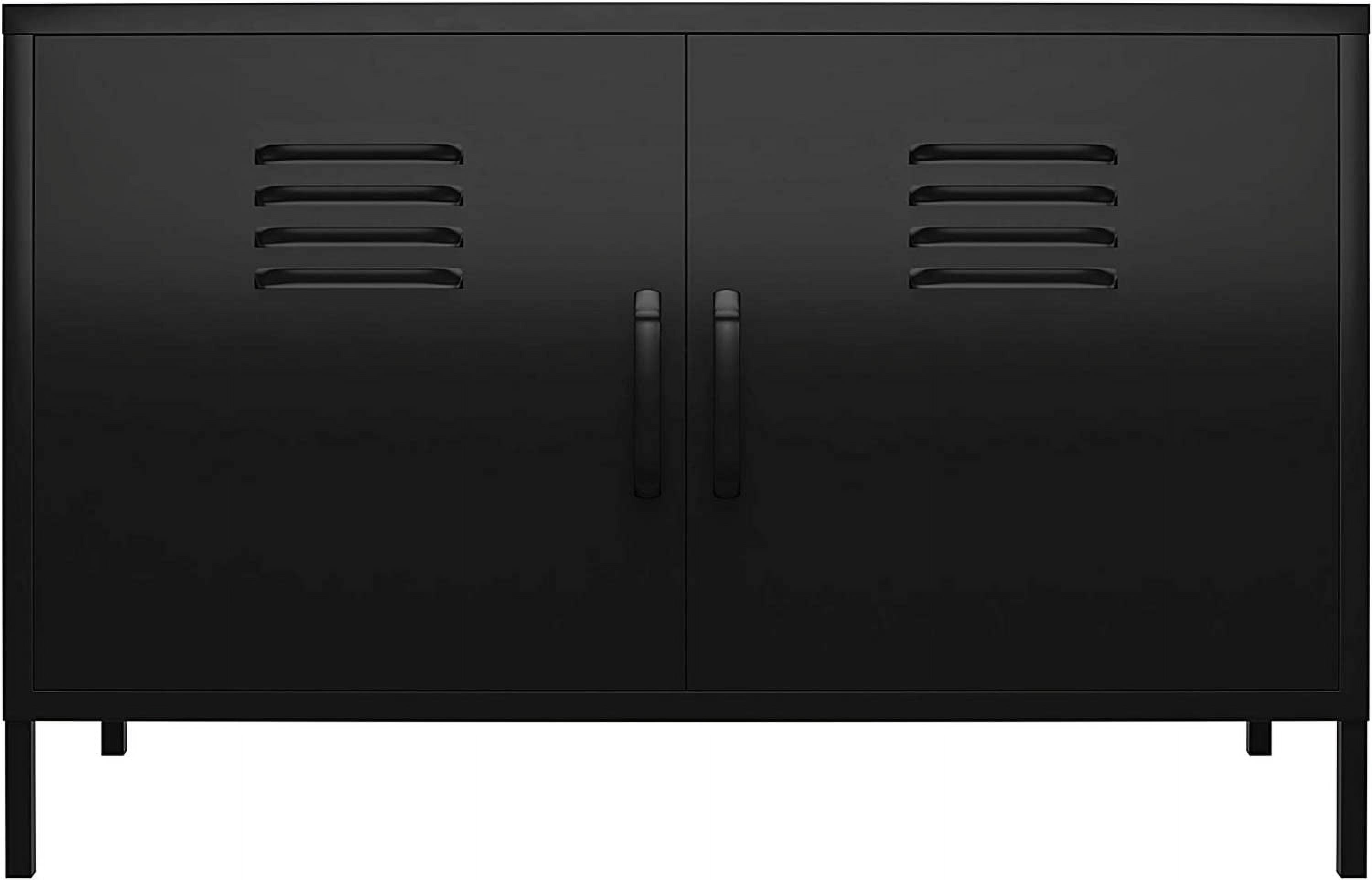 REALROOMS Shadwick 2 Door Wide Metal Locker Accent Storage Cabinet ...