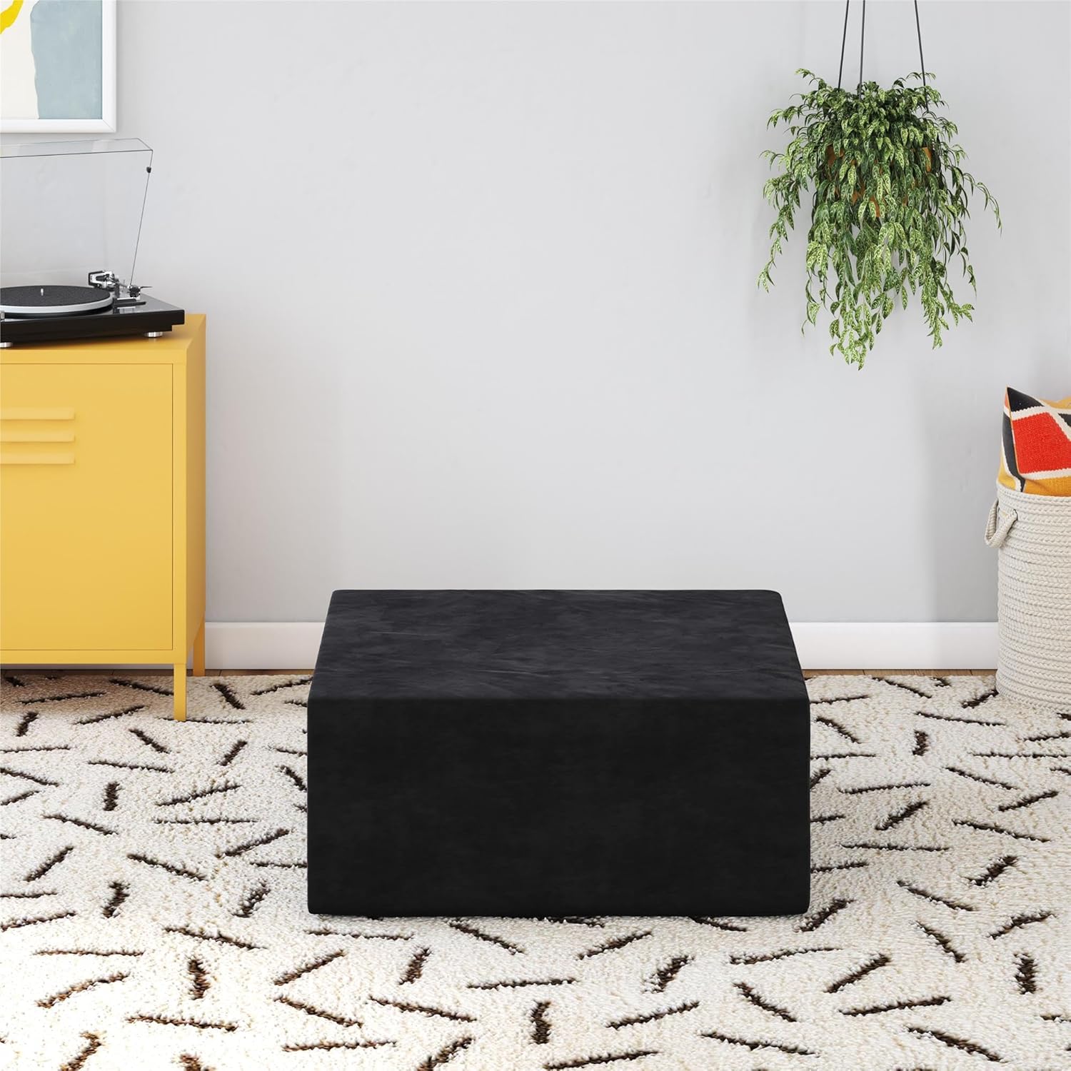 REALROOMS The Blossom Kids Foam Ottoman Pouf for Sitting or Foot Rest ...