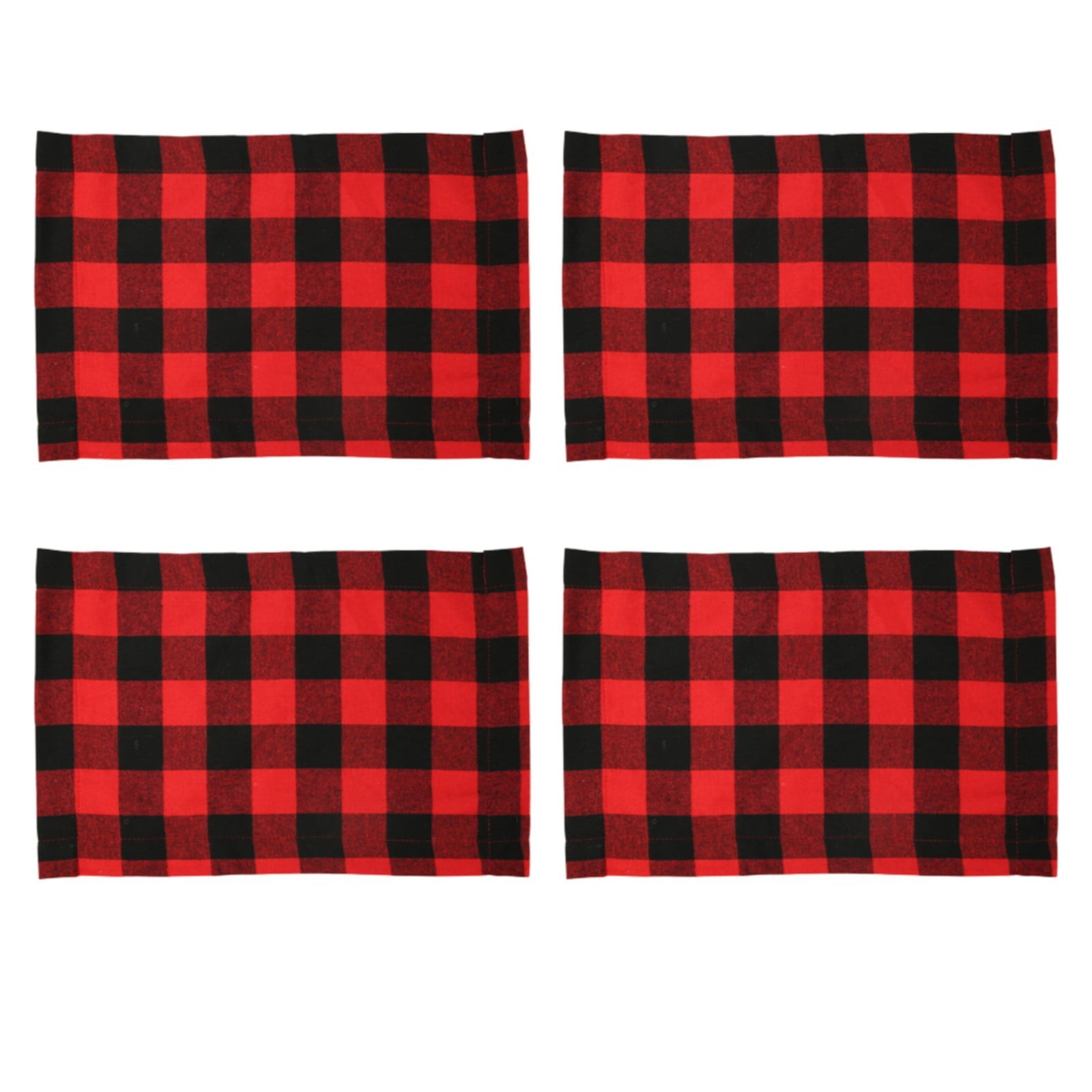 REALUX Clearance Christmas Decorations Gingham Placemats，Plaid ...