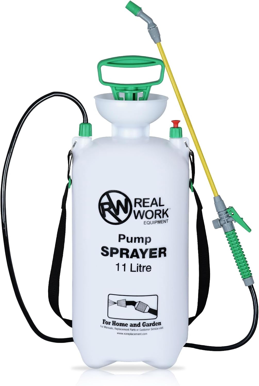 REALWORK 3-Gallon Handheld Tank Sprayer with Carry Handle and Shoulder ...