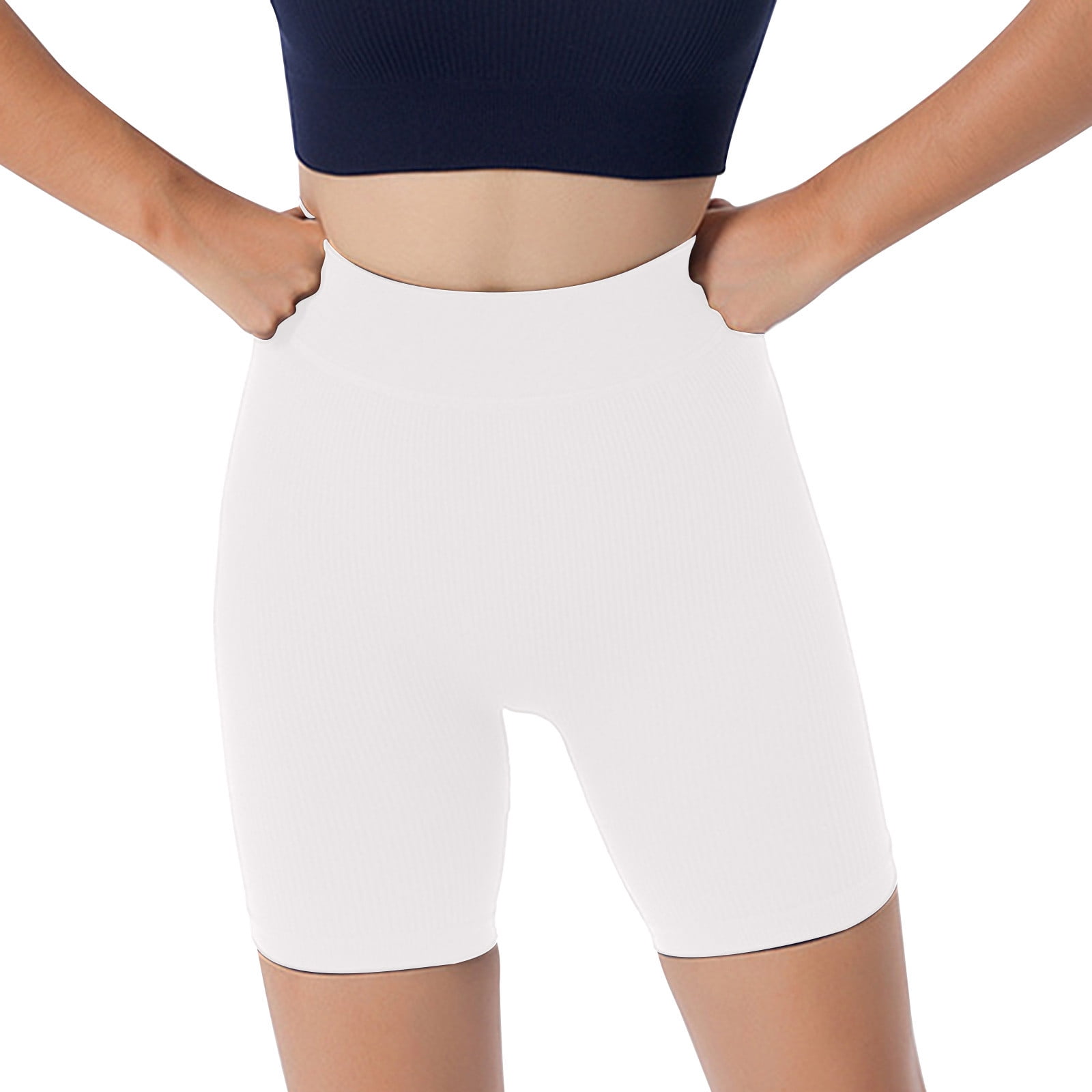 REALiKUN Women High Waisted Shorts Scrunch Butt Yoga Short Workout Gym ...