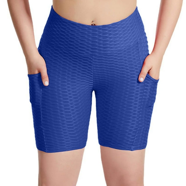 Realikun Women Workout Booty Shorts Scrunch Butt Lifting Yoga Shorts