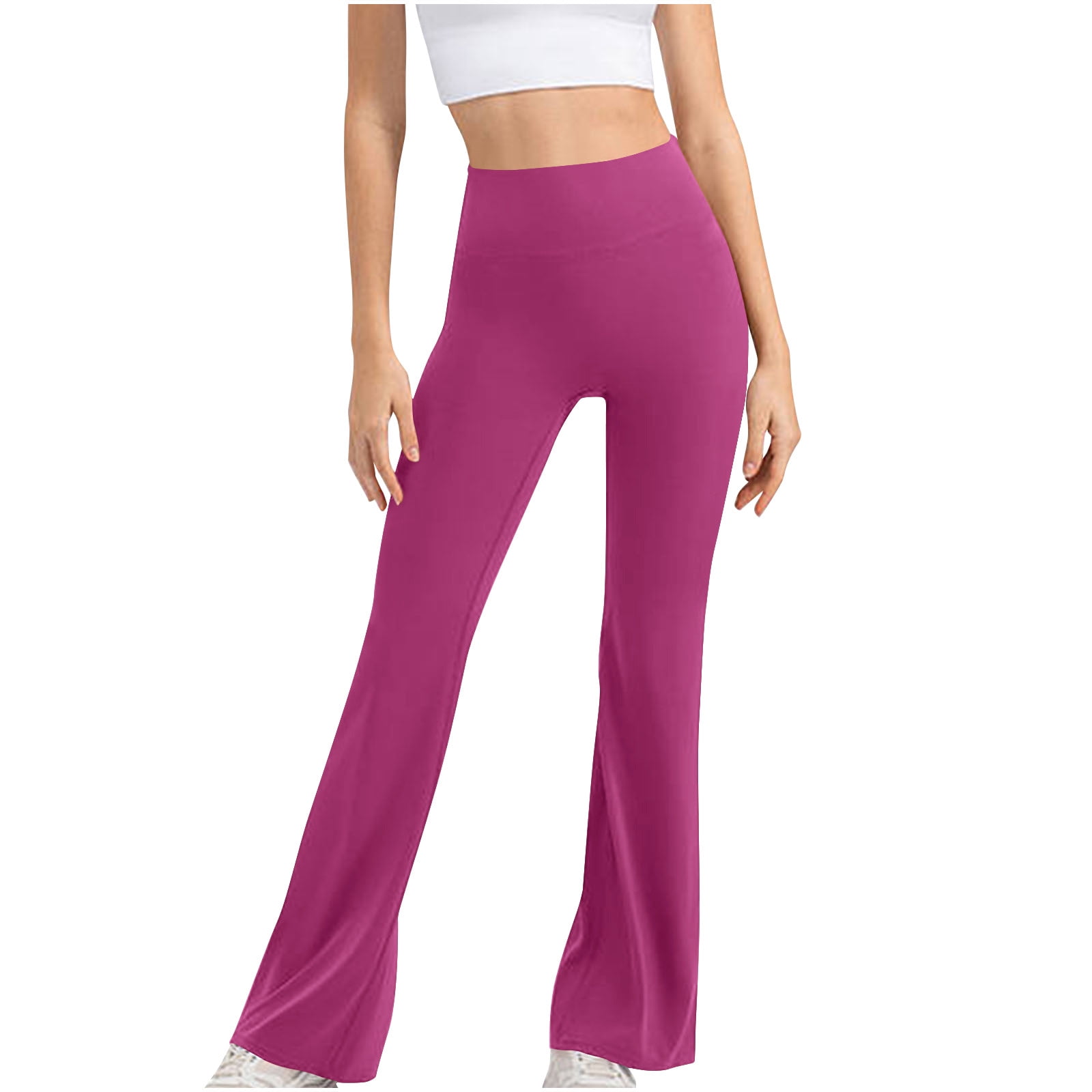 REALiKUN Women's Bootcut Yoga Pants High Waist Workout Bootleg Yoga ...