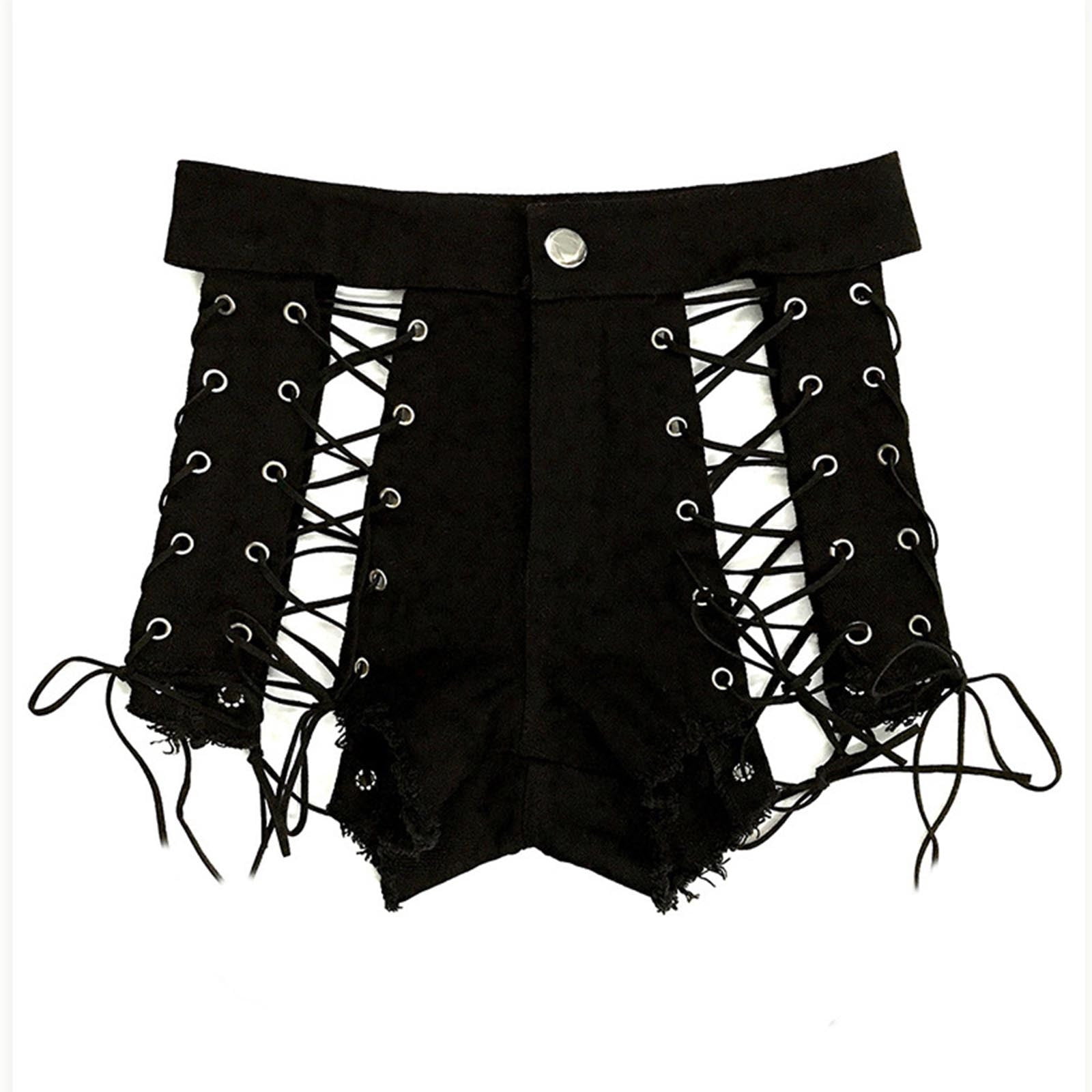 Realikun Womens Low Waist Sexy Denim Jeans Short Shorts Hot Pants For