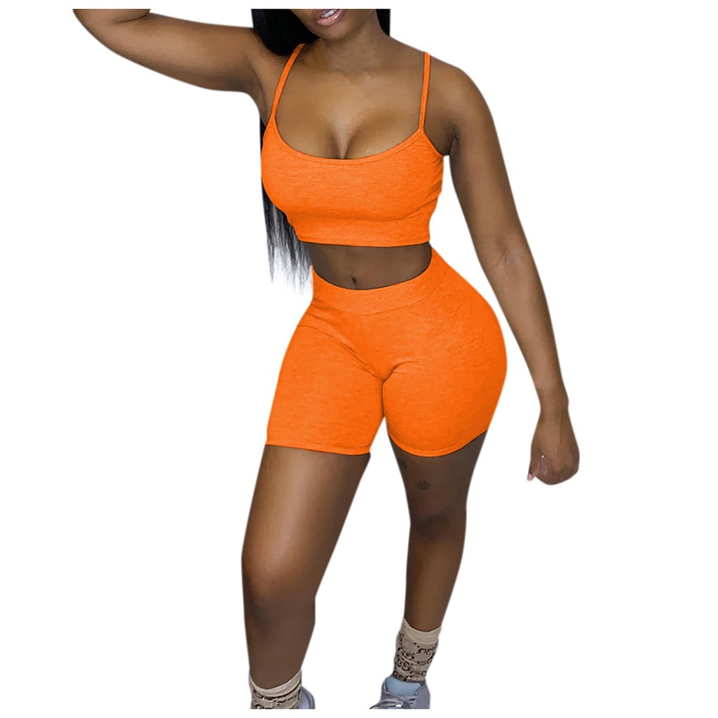 REALiKUN Women's Yoga Outfit Seamless Workout Set High Waist Exercise Shorts Pants Gym ...