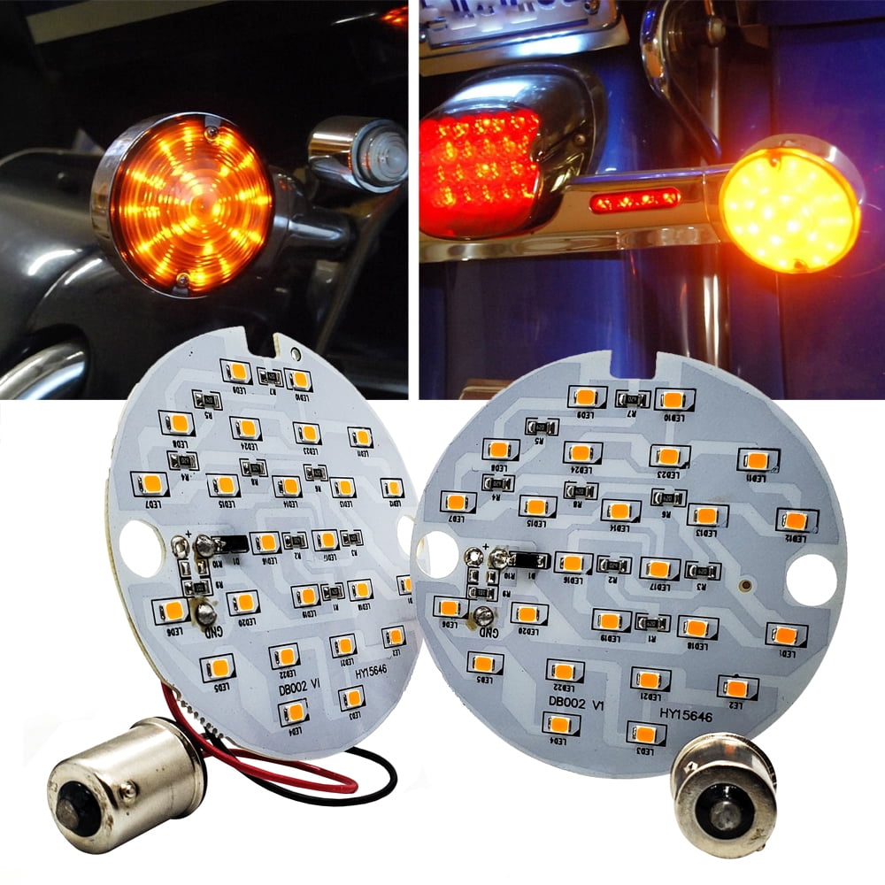 REAR Red OZ-USA LED Bulb 1156 Harley Touring Rear Turn Signal Road King ...