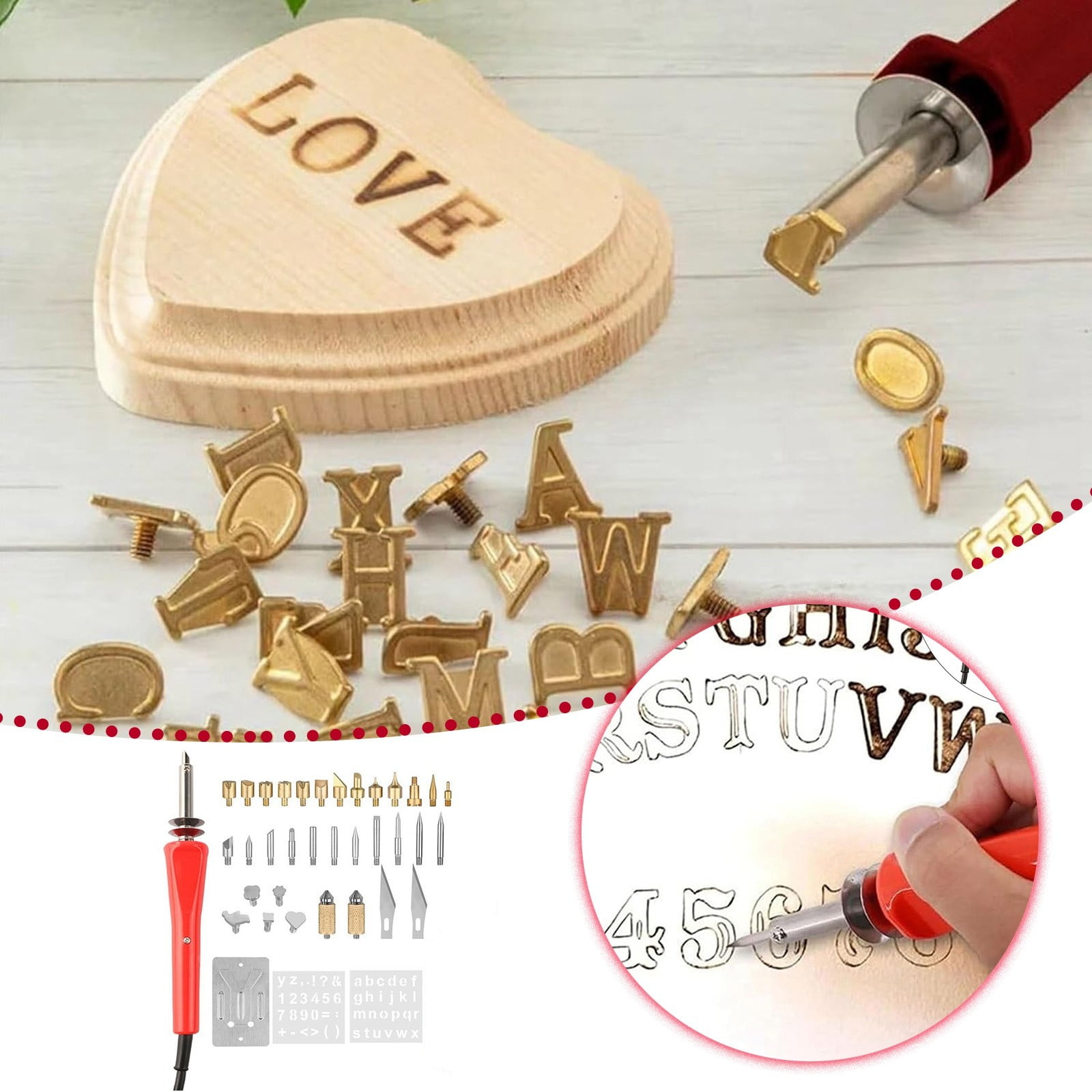REASONCOOL Engraving Soldering Kit Engraving Wooden Soldering ...