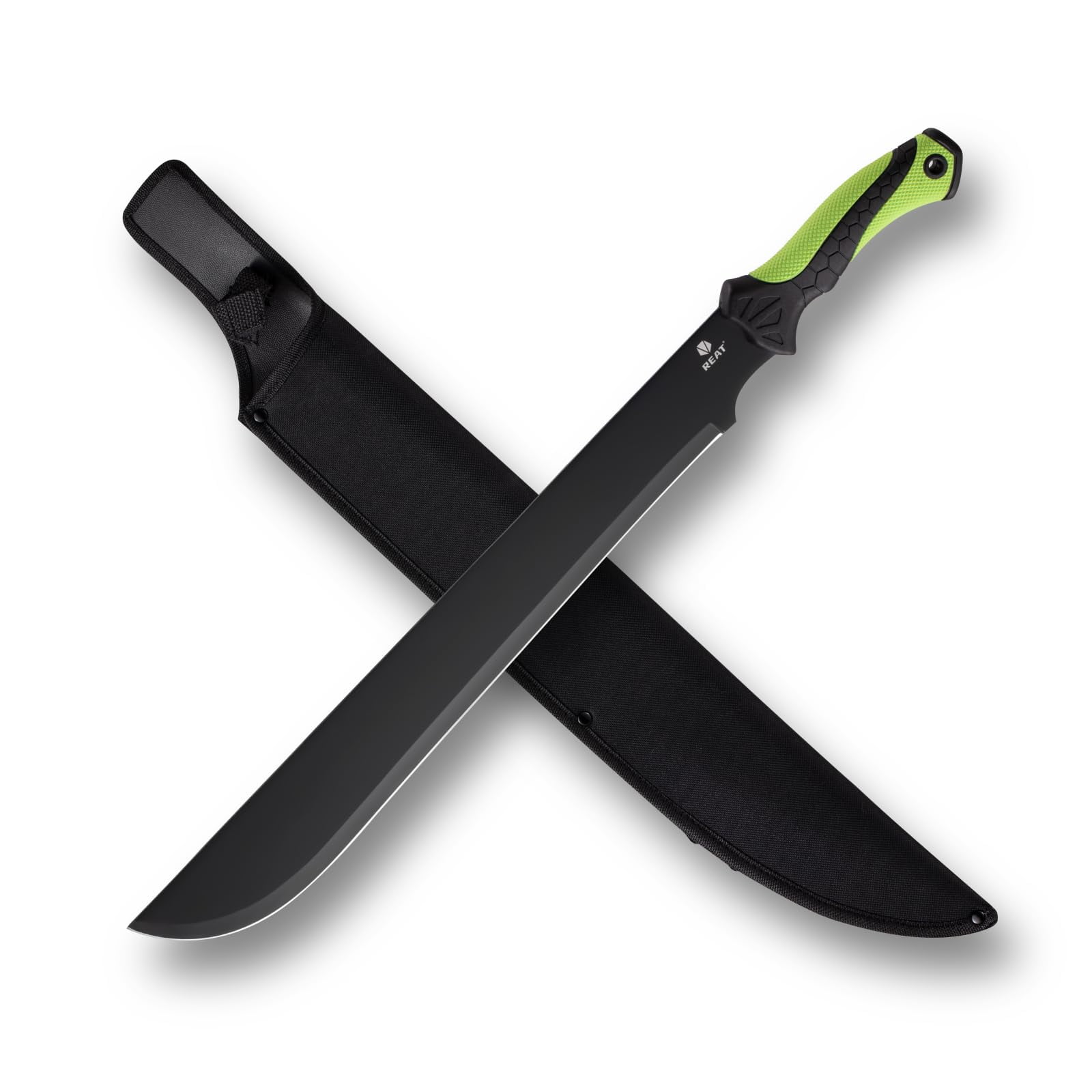 REAT Gardening Heavy Duty Machete,24" Full Tang Machete with Shaeth ...