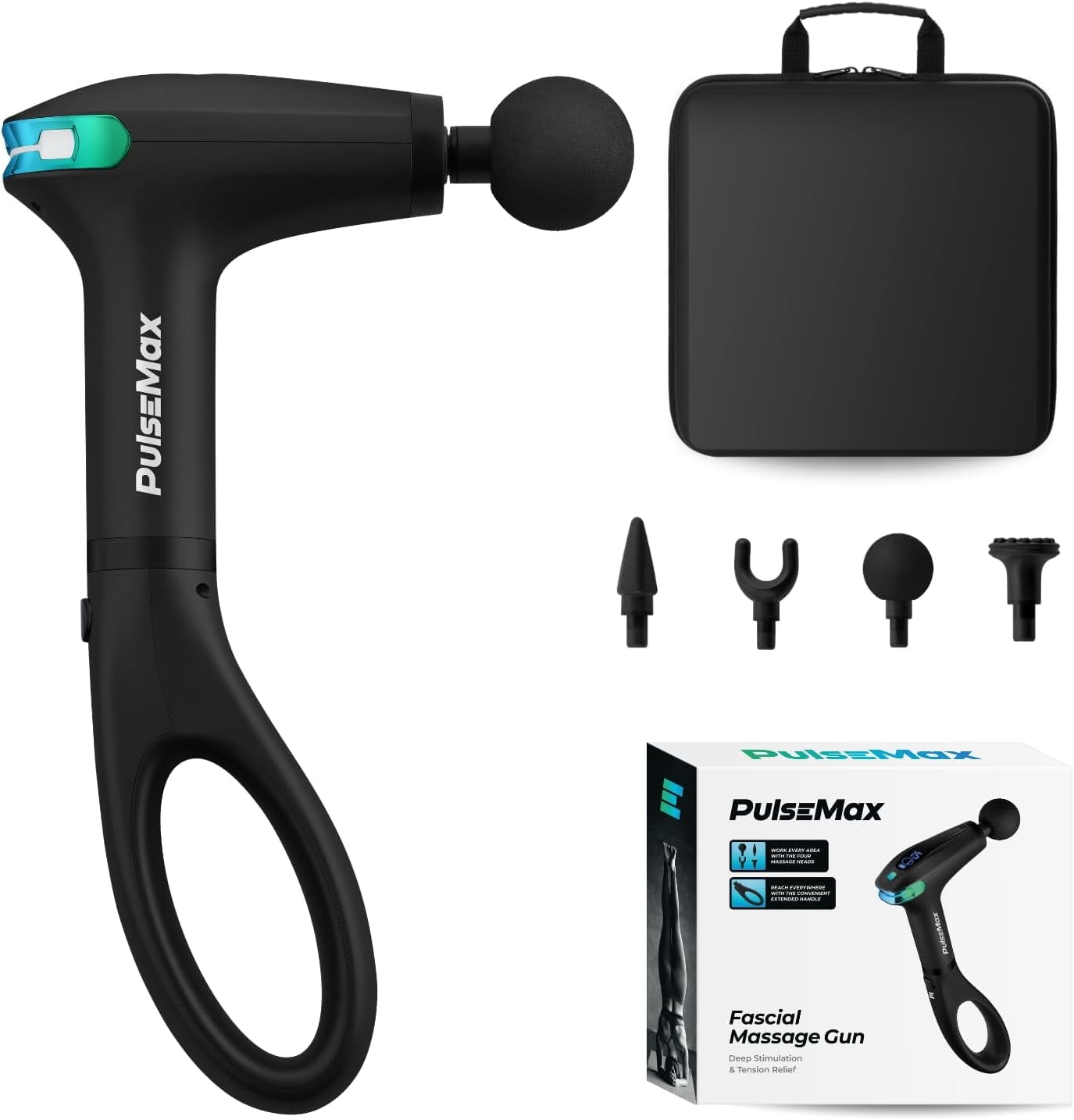 REATHLETE PULSEMAX Percussive Therapy Device - Massage Gun for Muscle ...