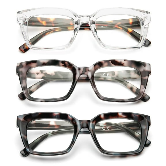 4 Pack Oprah Style Reading Glasses for Women Men Blue Light Blocking ...