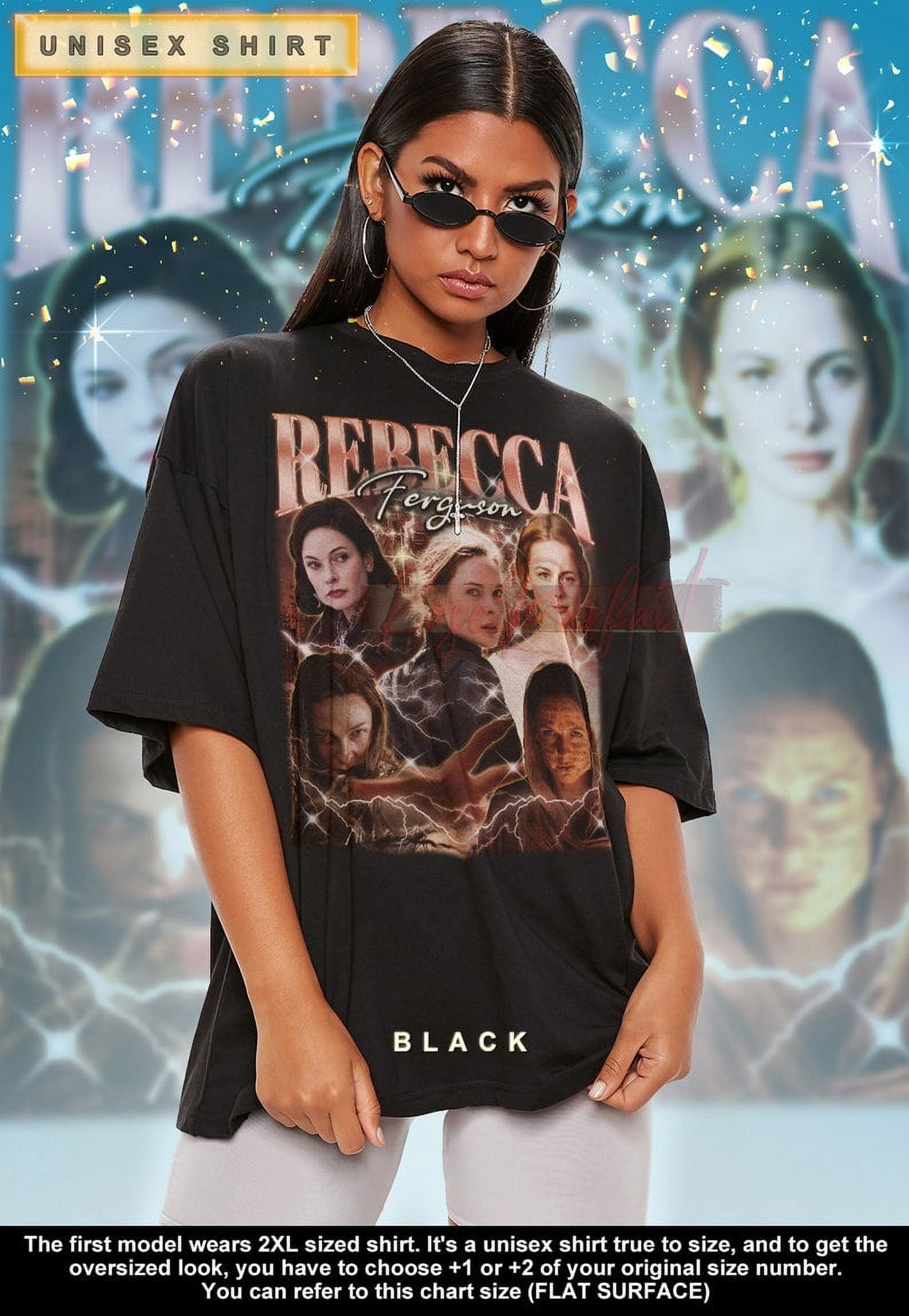 REBECCA FERGUSON Vintage T-shirt - Rebecca Ferguson Bootleg Tee ...