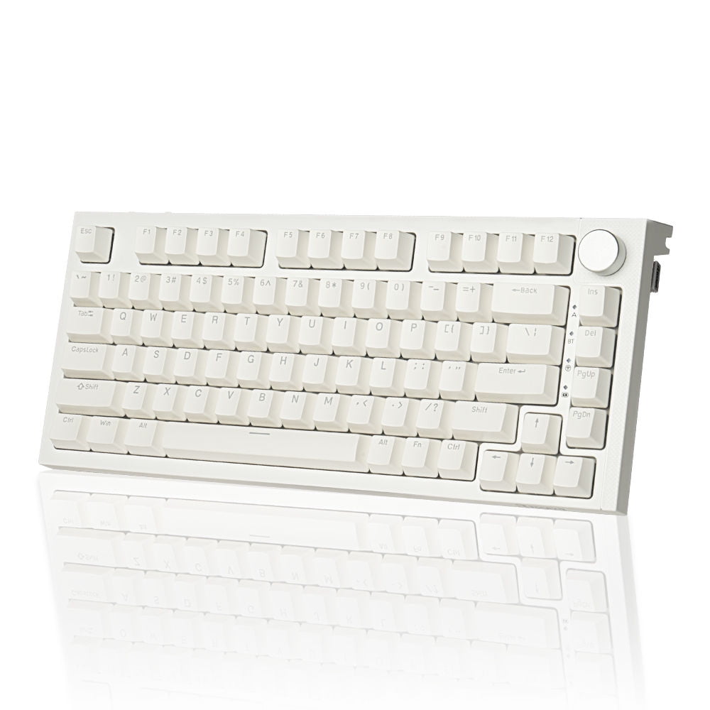 RECCAZR KW75S Mechanical Keyboard Wireless, 75% Knob Control Triple ...