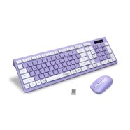 Mofii Sweet Keyboard Mouse Combo, Colored Cute Keyboard,2.4G Wireless ...