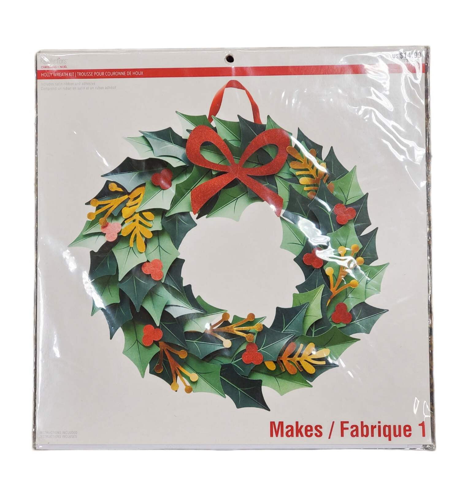 RECOLLECTIONS CHRISTMAS HOLLY WREATH KIT - Walmart.com