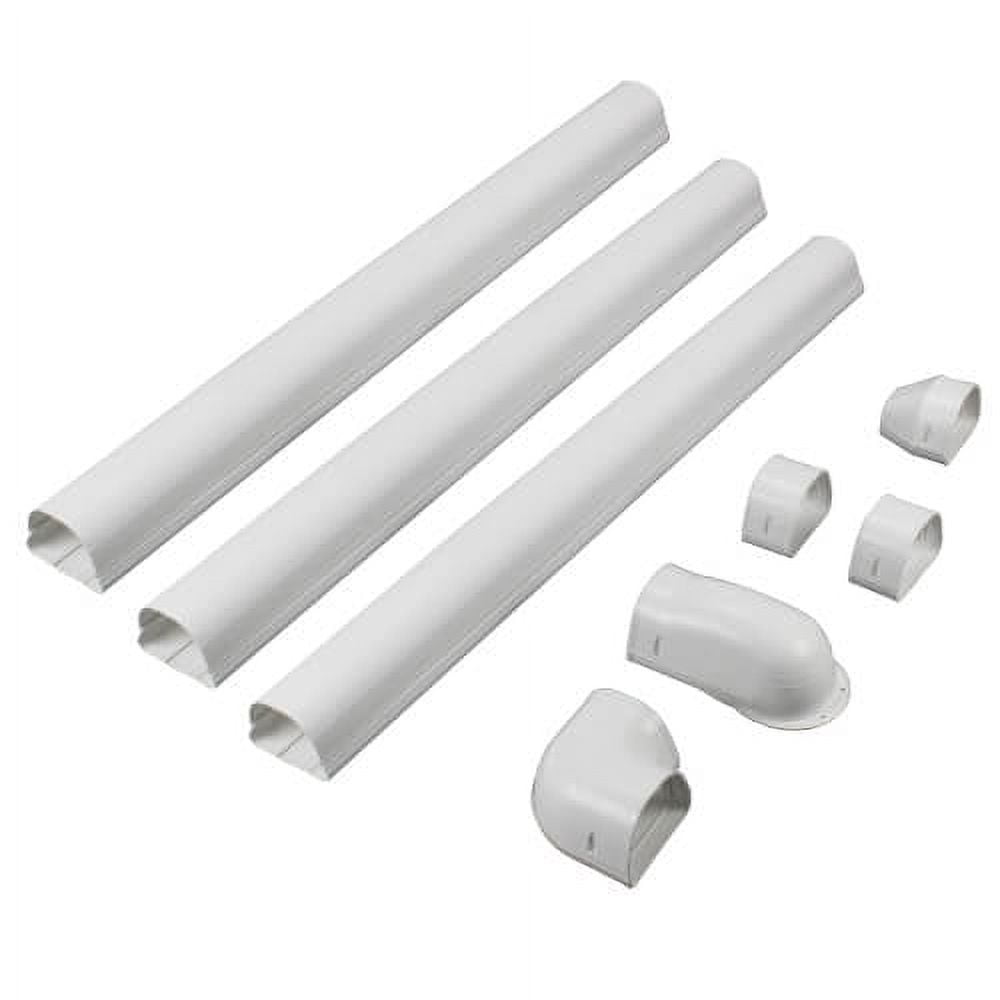 RECTORSEAL 4.5" White Wall Duct Kit (12 Ft Kit) - Walmart.com
