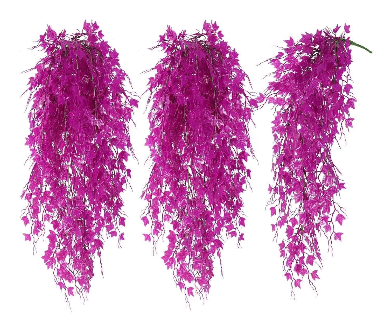 RECUTMS Fake Hanging Plant Ivy Vine Artificial Ivy Leaves Artificial ...