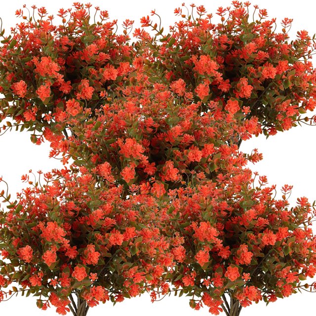 RECUTMS Fake Outdoor Flowers Artificial Fall Flowers Plants for Window ...