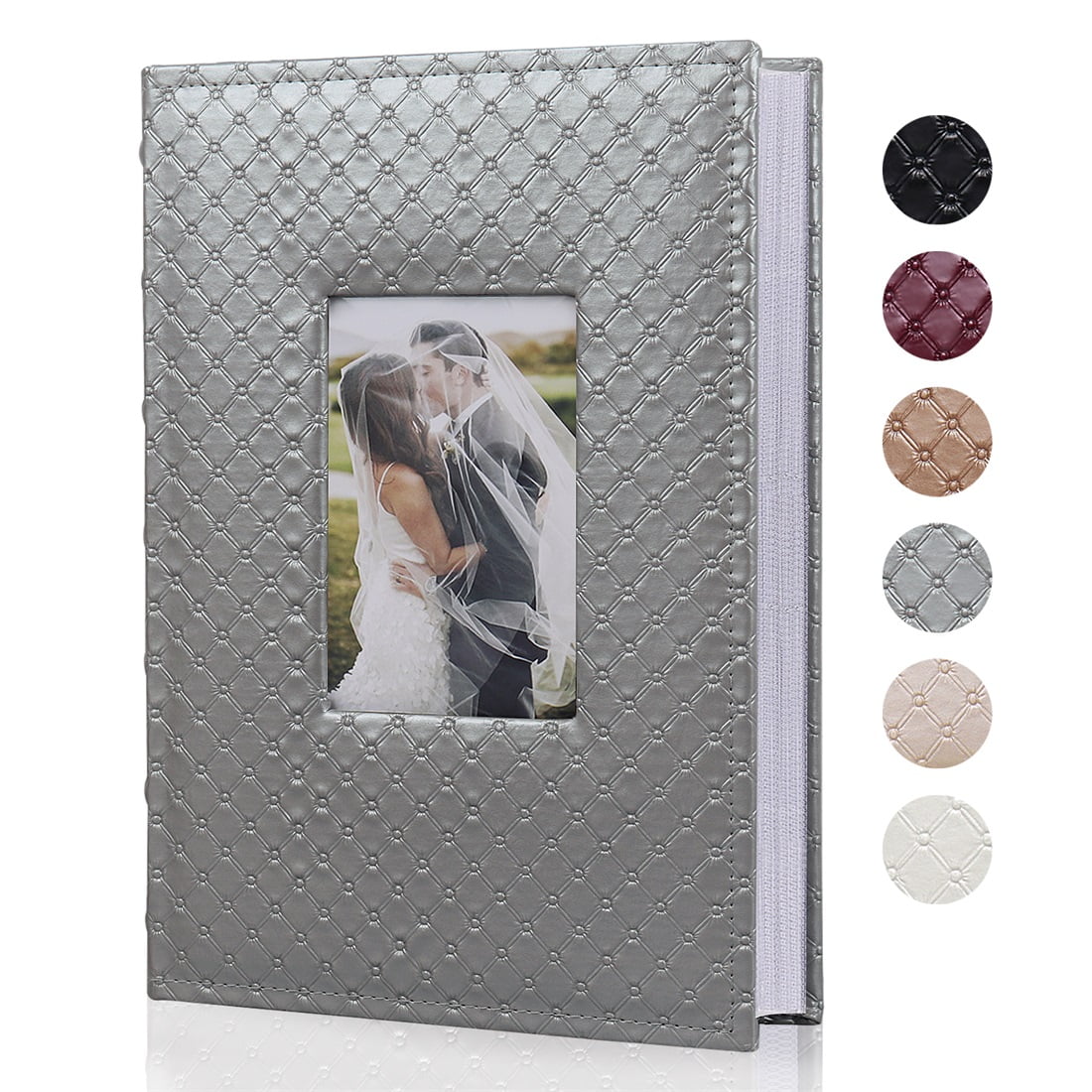RECUTMS Photo Picture Album 4x6 300 Photos,Small Capacity PU Leather ...