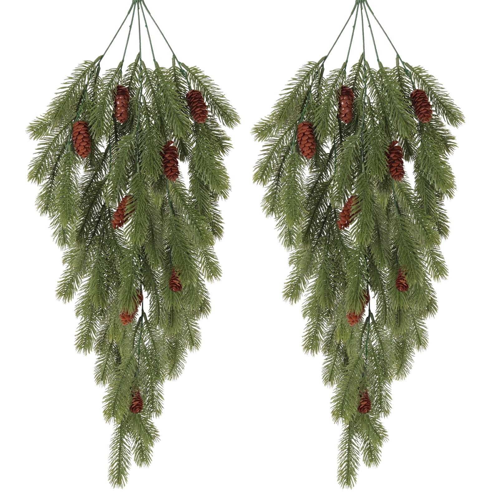 RECUTMS Spring Greenery Fake Hanging Plant Realistic UV Resistant ...