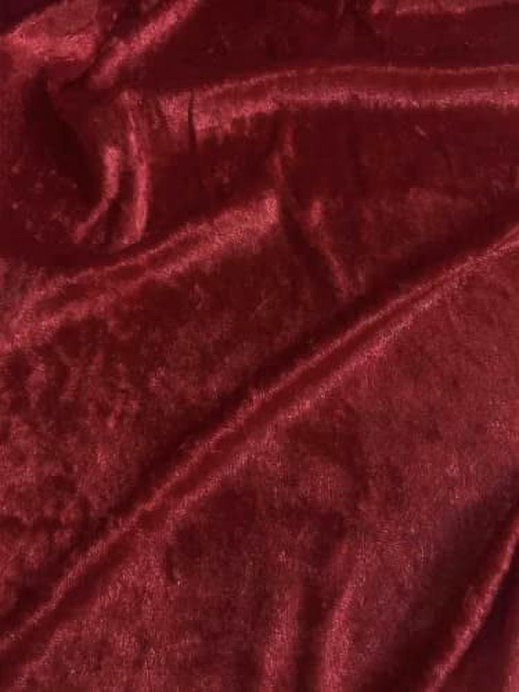 RED 100% Panne Velvet Velour Fabric by The Yard - Walmart.com
